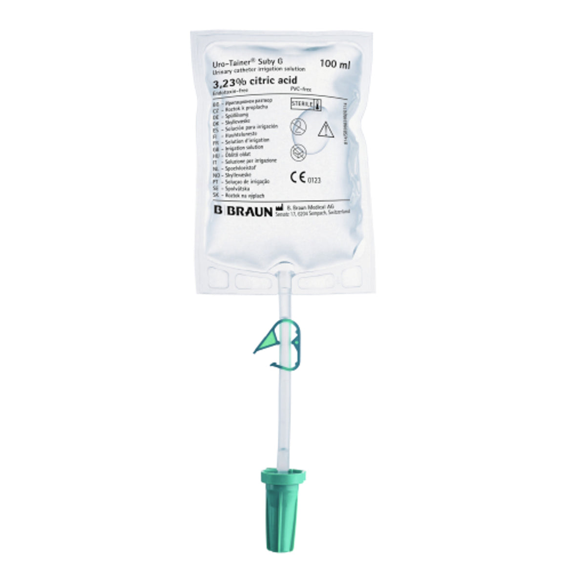 Uro-Tainer Suby G Urinary Catheter Irrigation Solution | SOLMED MEDICAL ...