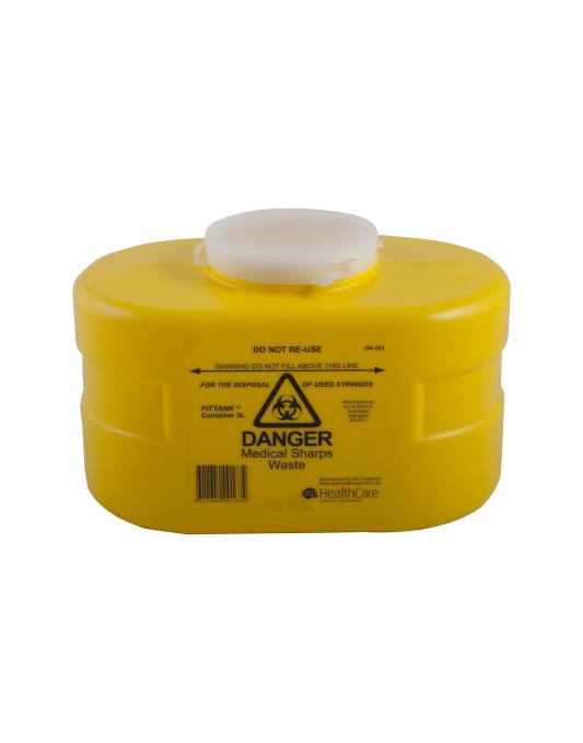 SHARPS CONTAINER 3.0L SNAP TOP LID – Solmed Medical Supplies