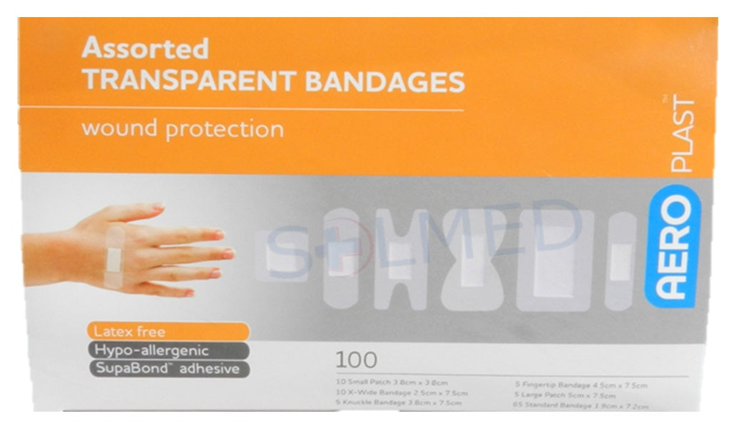 Assorted Waterproof Bandaids - Box 100 - SOLMED – Solmed Medical Supplies
