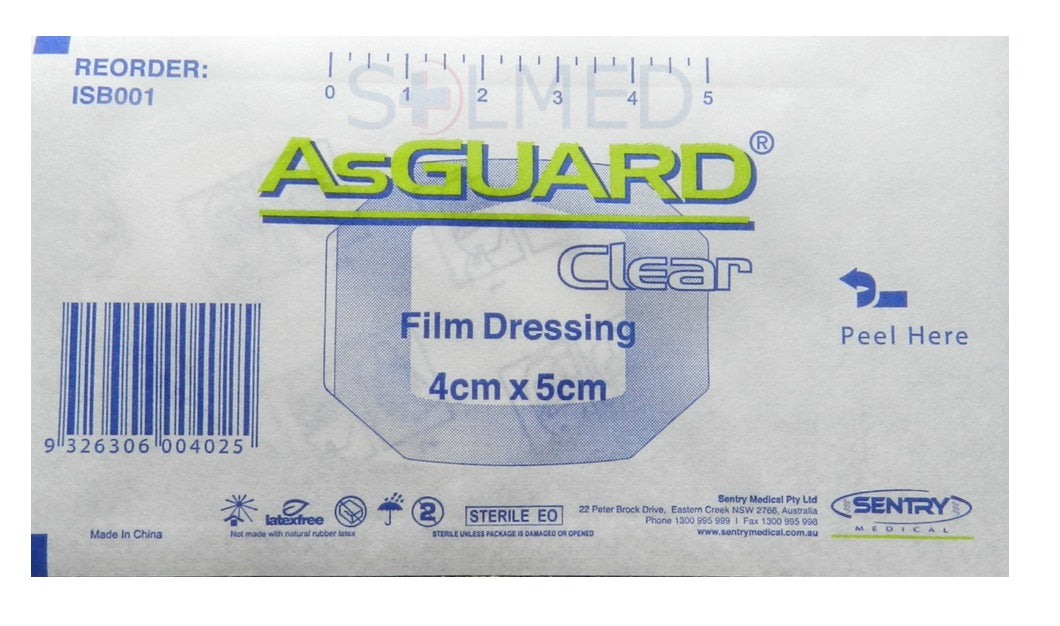 TRANSPARENT FILM DRESSING | ASGUARD CLEAR | SOLMED – Solmed Medical ...