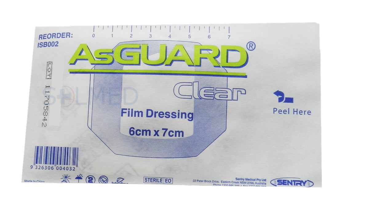TRANSPARENT FILM DRESSING | ASGUARD CLEAR | SOLMED – Solmed Medical ...