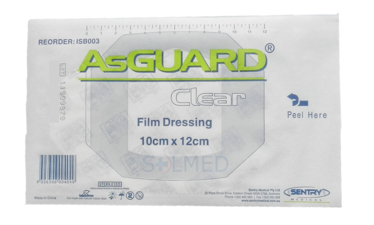 TRANSPARENT FILM DRESSING | ASGUARD CLEAR | SOLMED – Solmed Medical ...