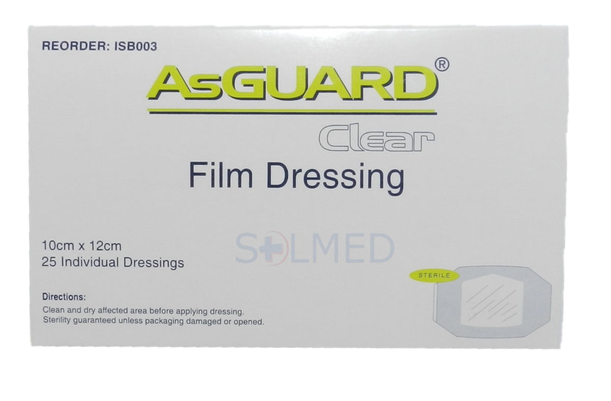 TRANSPARENT FILM DRESSING | ASGUARD CLEAR | SOLMED – Solmed Medical ...