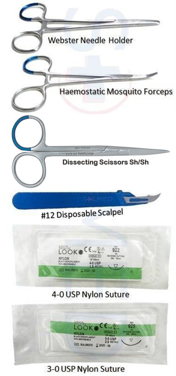 SUTURE TRAINING PACK INSTRUMENTS & SUTURES FOR MEDICAL STUDENT – Solmed ...